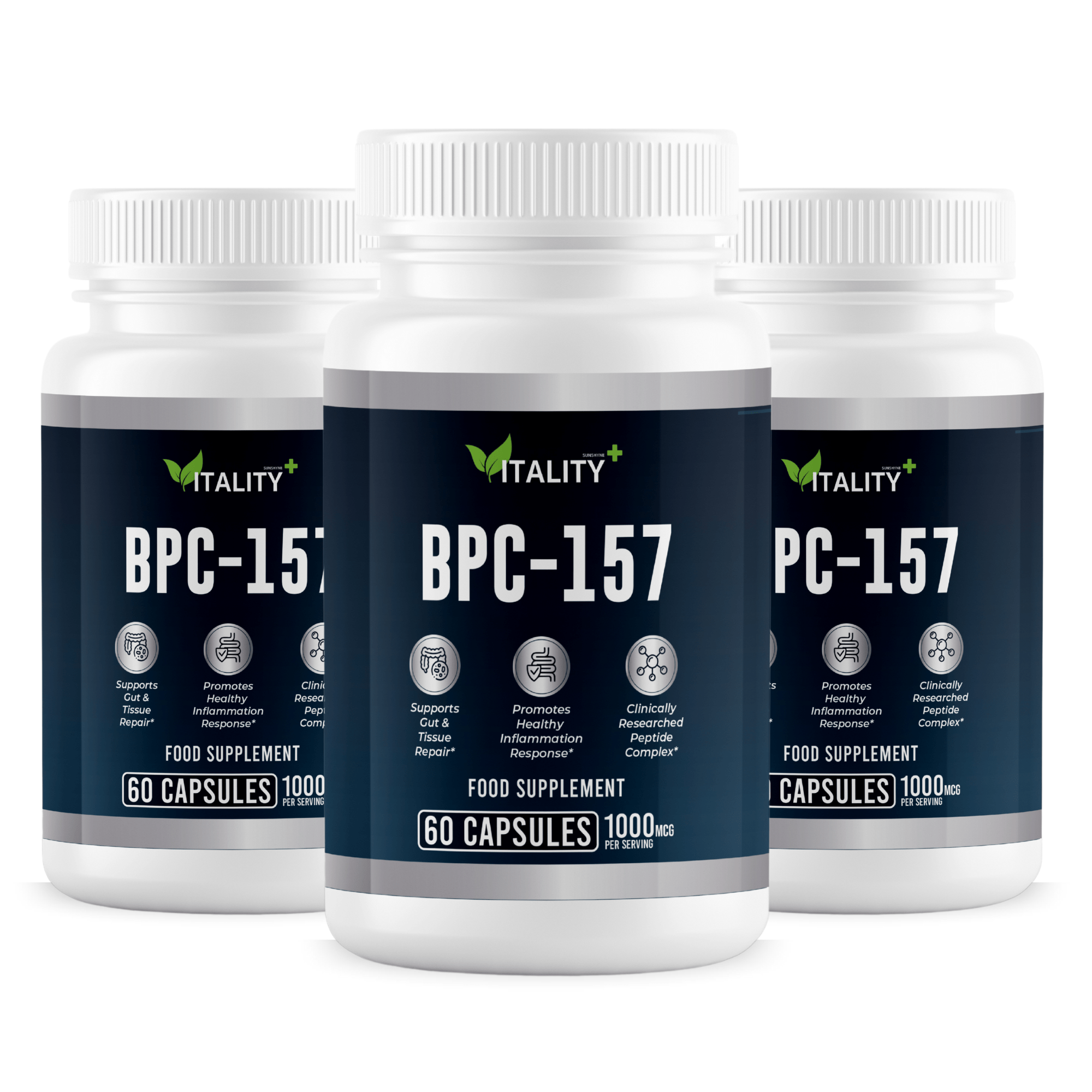 3 pack BPC-157 Peptide Blend – 1000mcg | 30-Day Capsule Supply ...