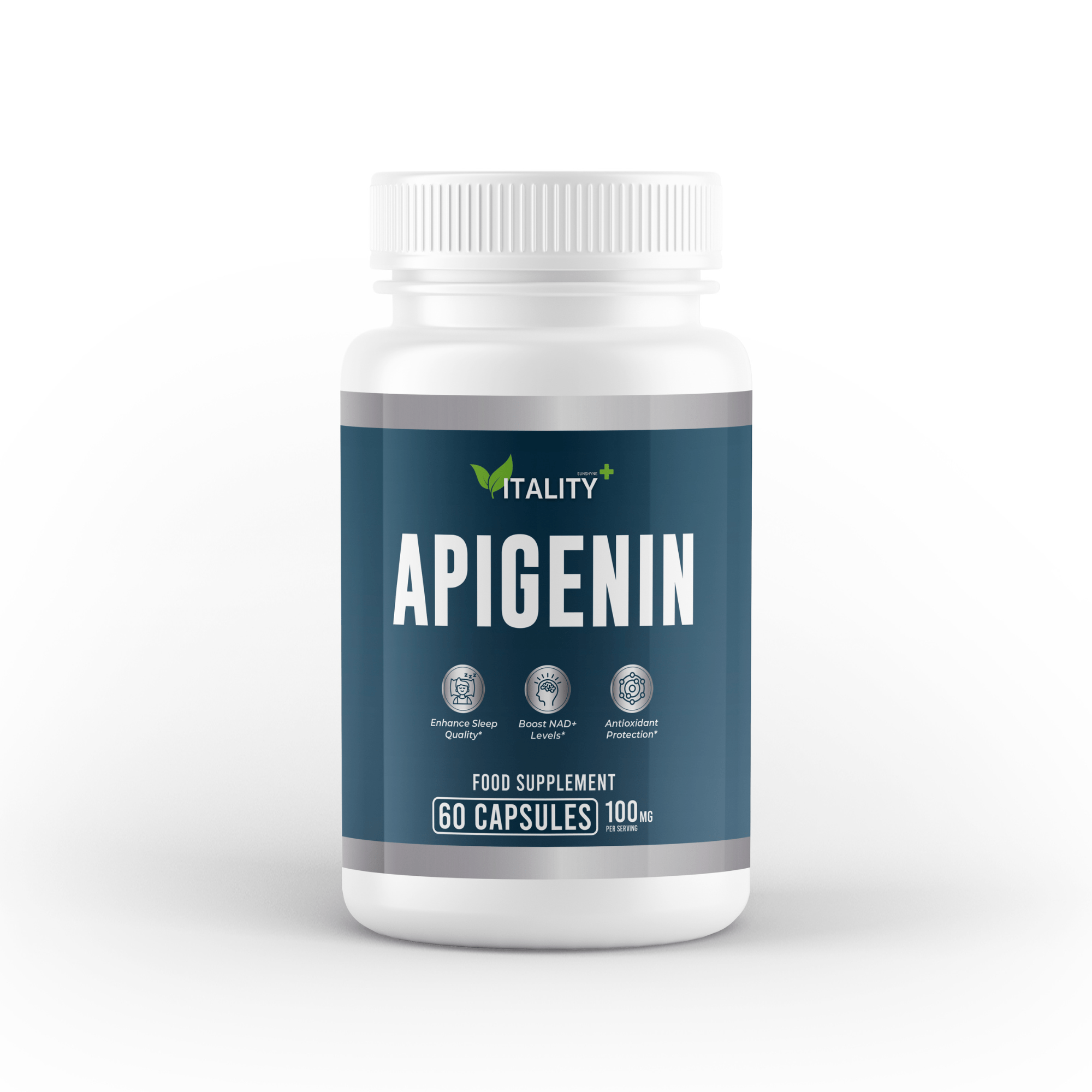 Natural Apigenin 100mg Capsules – Support Relaxation & Daily Wellness – Vitality Supplements